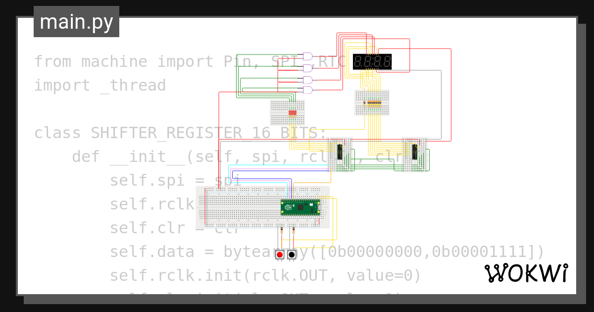 Multiplexed 7 Seg Clock Copy Multithreading Wokwi Esp32 Stm32 Arduino Simulator 3173
