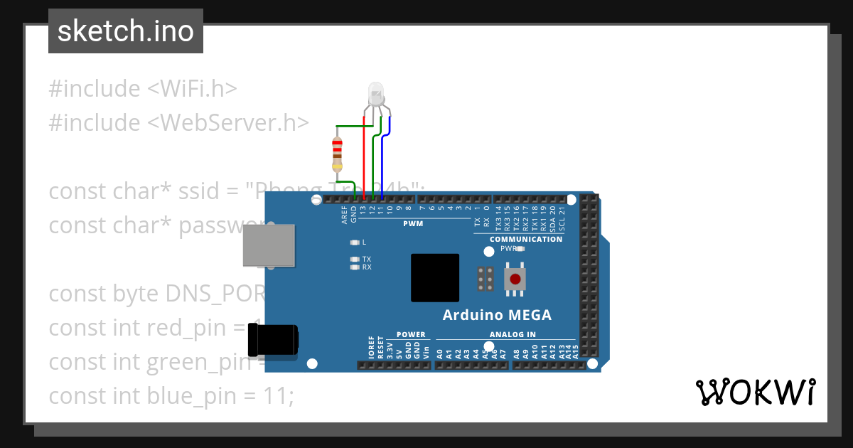 Bài 15 Điều Khiển đèn Led Rgb Copy Wokwi Esp32 Stm32 Arduino Simulator