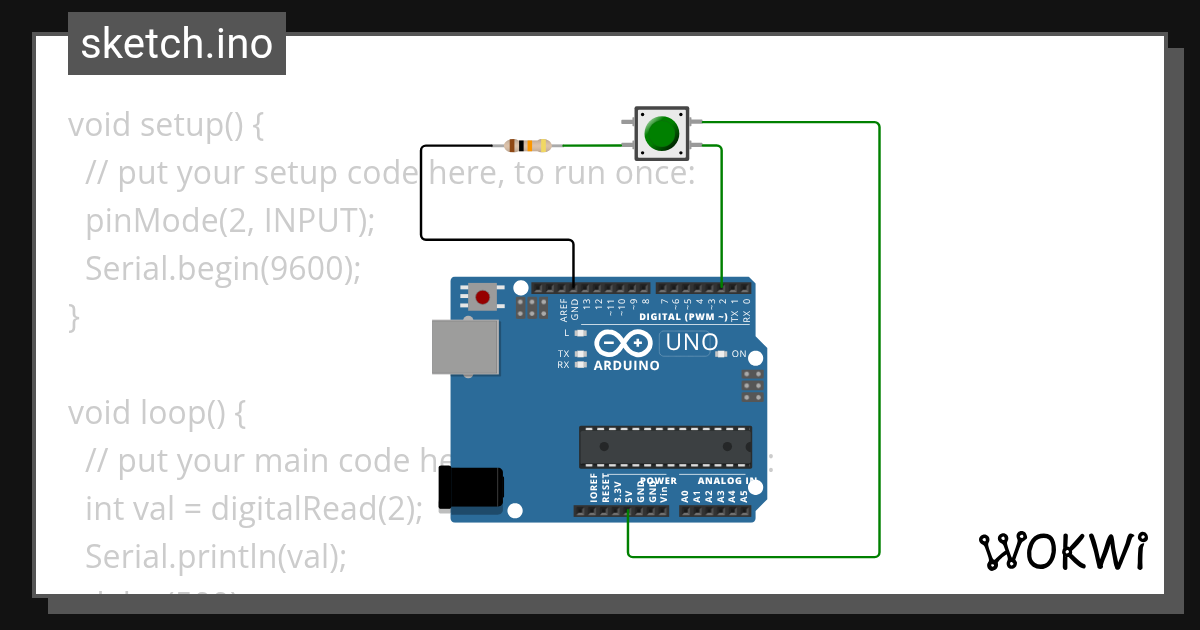 Gpio Input Active High Switch Wokwi Esp32 Stm32 Arduino Simulator