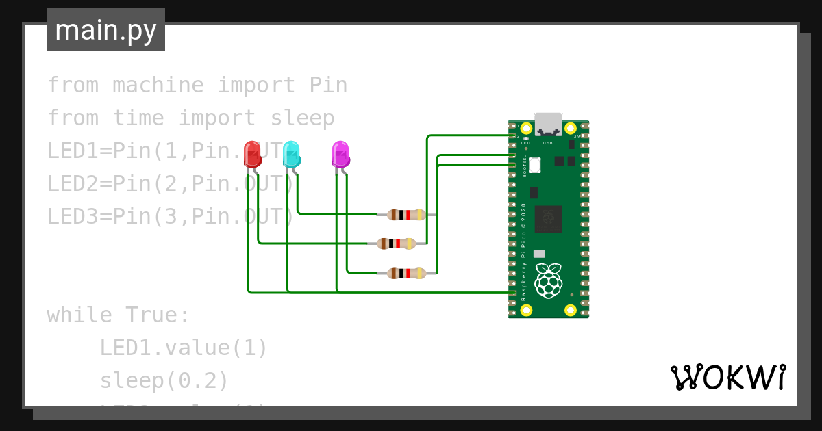 Led Blinking Wokwi Esp32 Stm32 Arduino Simulator 2546