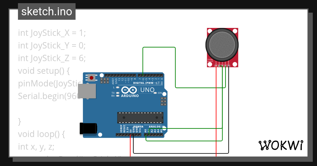 Joystick Wokwi Esp32 Stm32 Arduino Simulator 5405