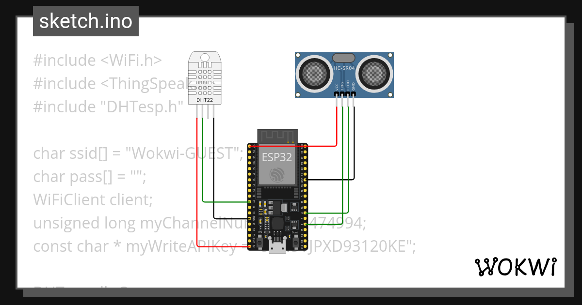 ultrasonic sensor rajesh 210121121017 - Wokwi ESP32, STM32, Arduino Simulator