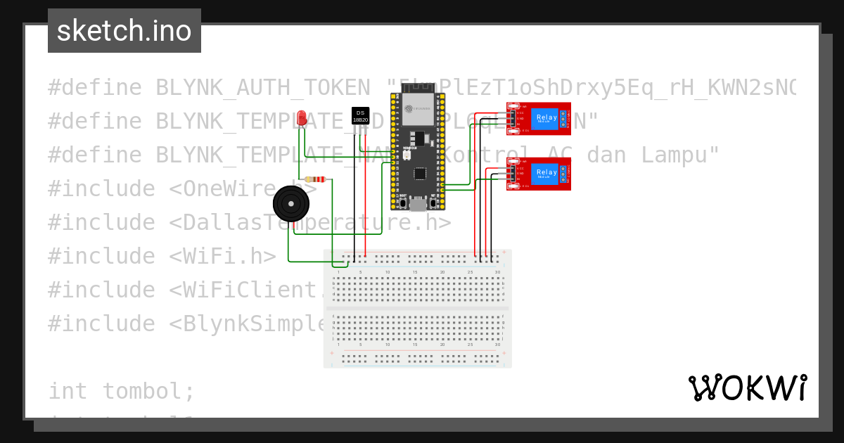 Ujian Tengah Semester Wokwi Esp32 Stm32 Arduino Simulator