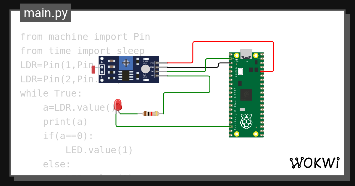 Ldr Wokwi Esp32 Stm32 Arduino Simulator 5706