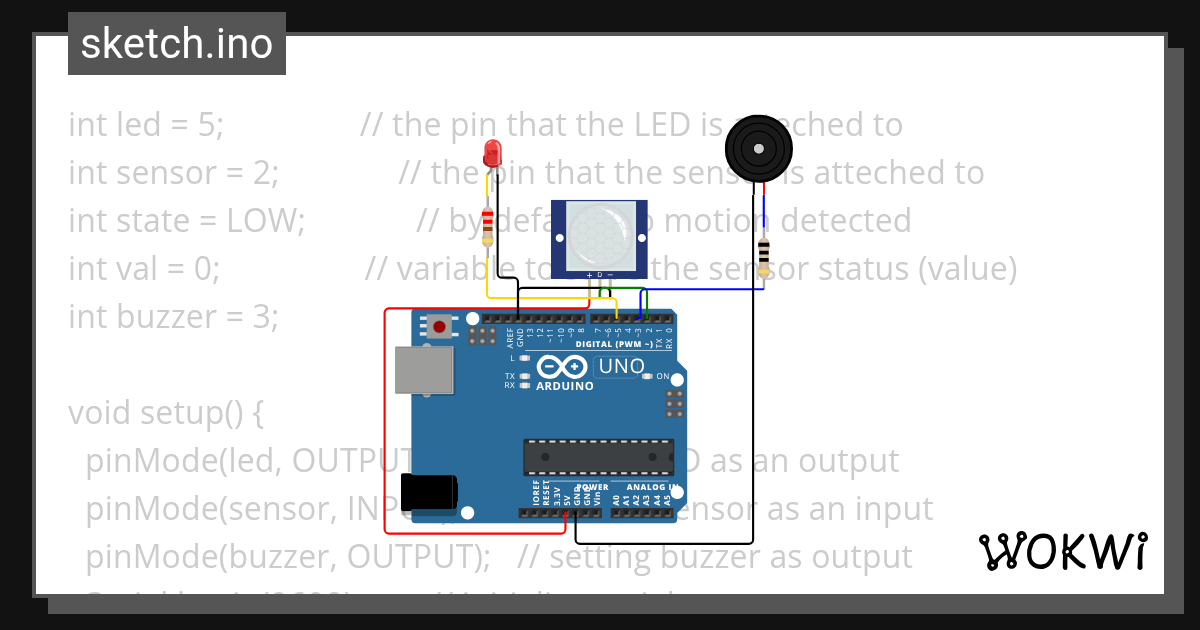 buzzer_led - Wokwi ESP32, STM32, Arduino Simulator