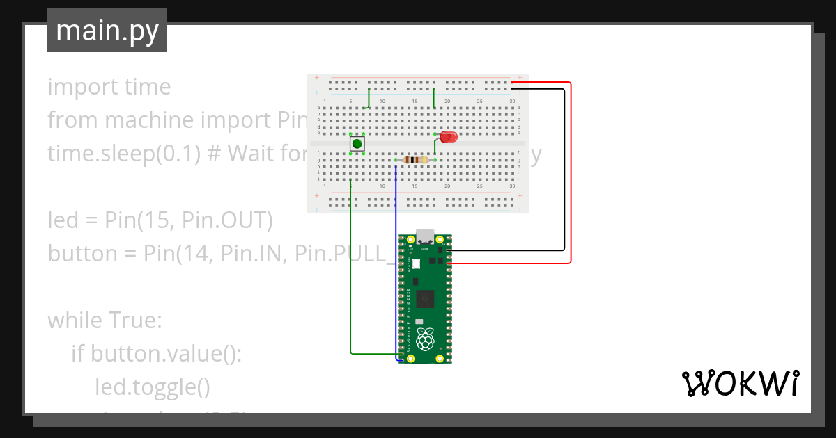 Led-Button - Wokwi ESP32, STM32, Arduino Simulator