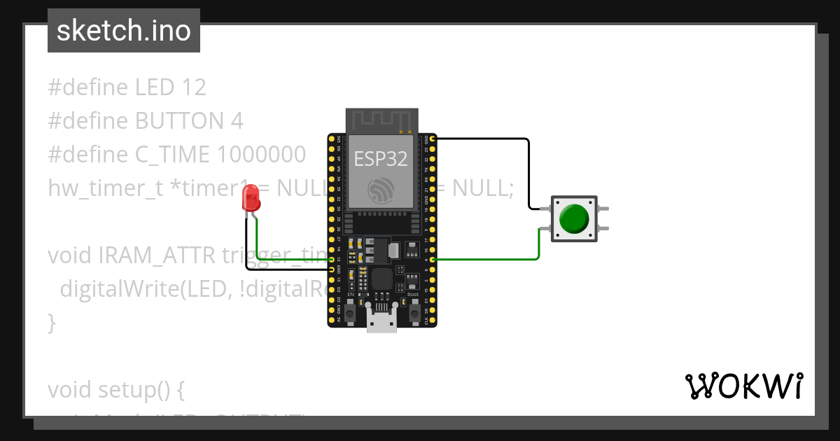 prova1 - Wokwi ESP32, STM32, Arduino Simulator