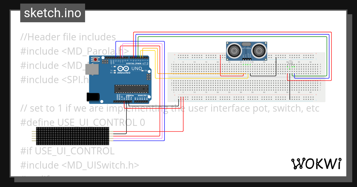 dot led - Wokwi ESP32, STM32, Arduino Simulator