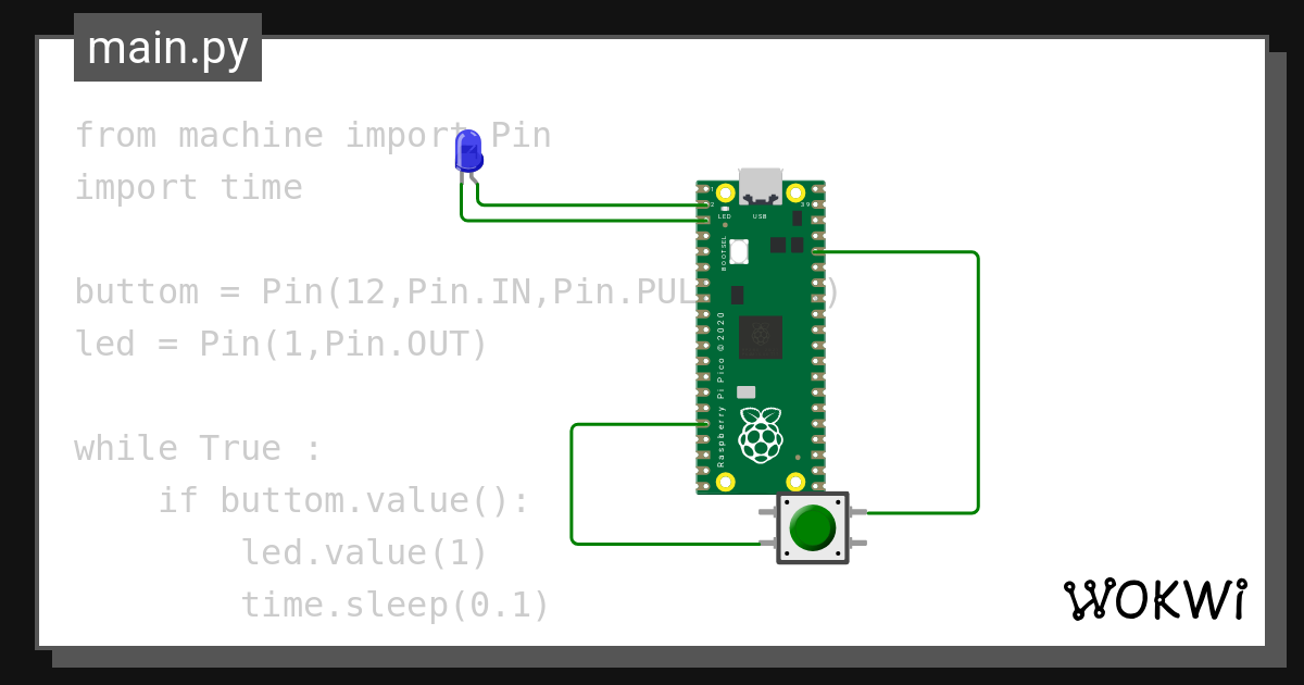 Bouton Poussoir Wokwi Esp32 Stm32 Arduino Simulator