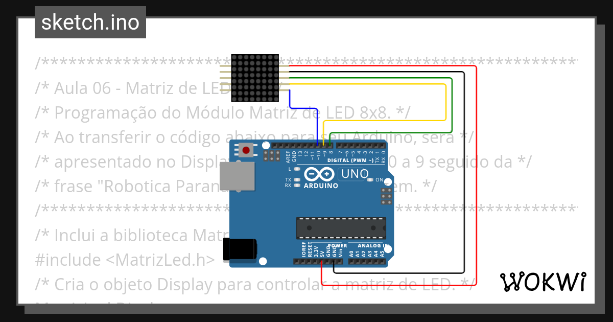 matriz 8x8 Copy - Wokwi ESP32, STM32, Arduino Simulator