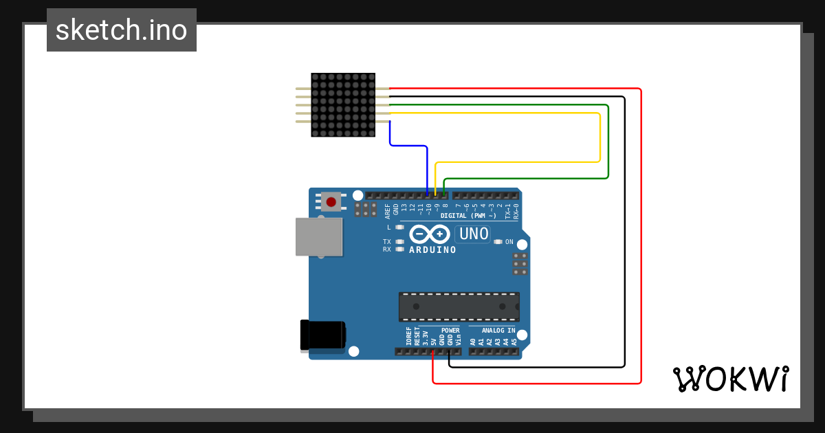 Matriz 8x8 Aula 7 Copy Sem Codigo Wokwi Esp32 Stm32 Arduino Simulator 4191