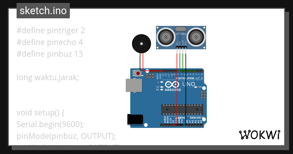 Sensor Parkir Dea Wokwi Esp32 Stm32 Arduino Simulator 1427