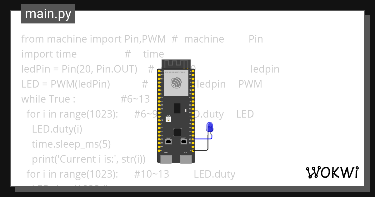 Python_Test2-2_240319 - Wokwi ESP32, STM32, Arduino Simulator