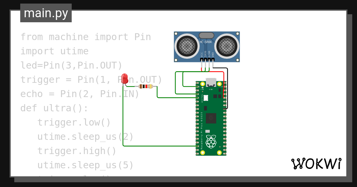 Project Ultrasensor Wokwi Esp32 Stm32 Arduino Simulator 2958