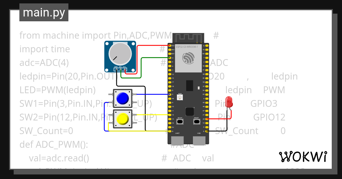lab2_2 - Wokwi ESP32, STM32, Arduino Simulator
