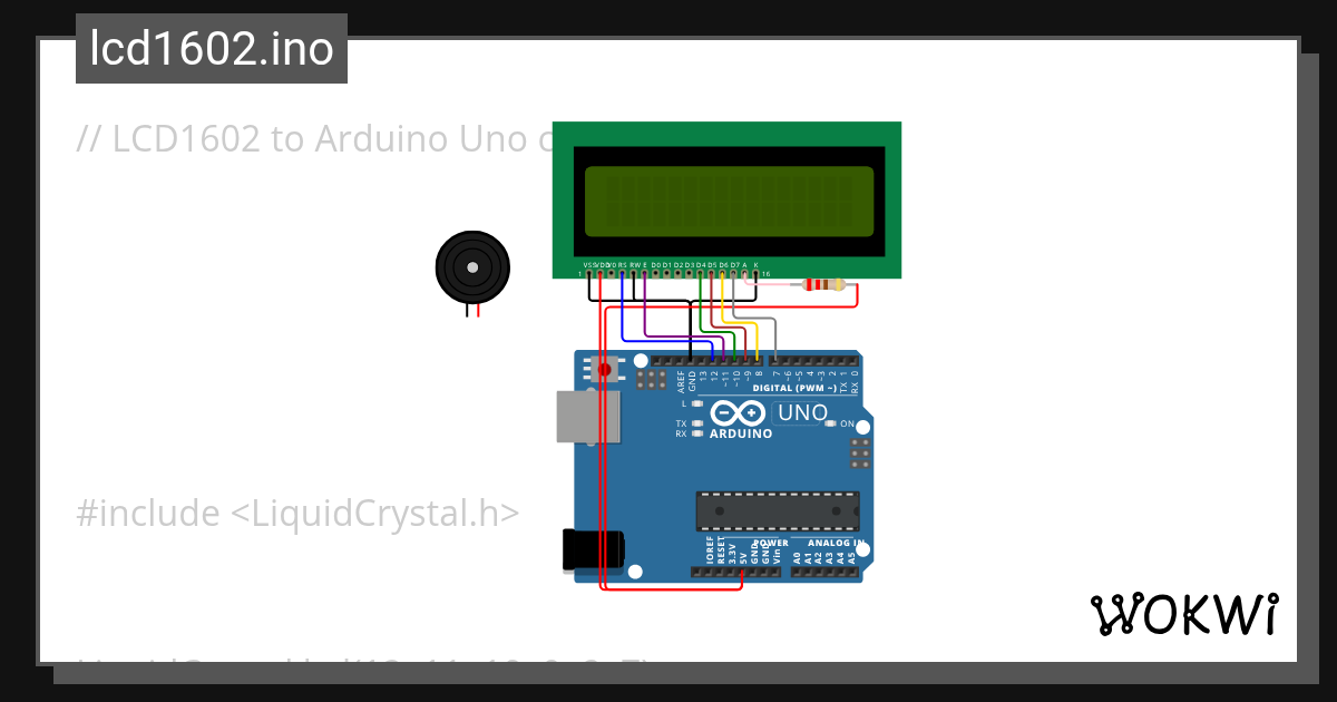 lcd1602.ino Copy - Wokwi ESP32, STM32, Arduino Simulator