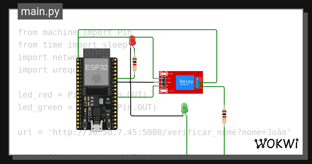 Ledtest Wokwi Esp32 Stm32 Arduino Simulator