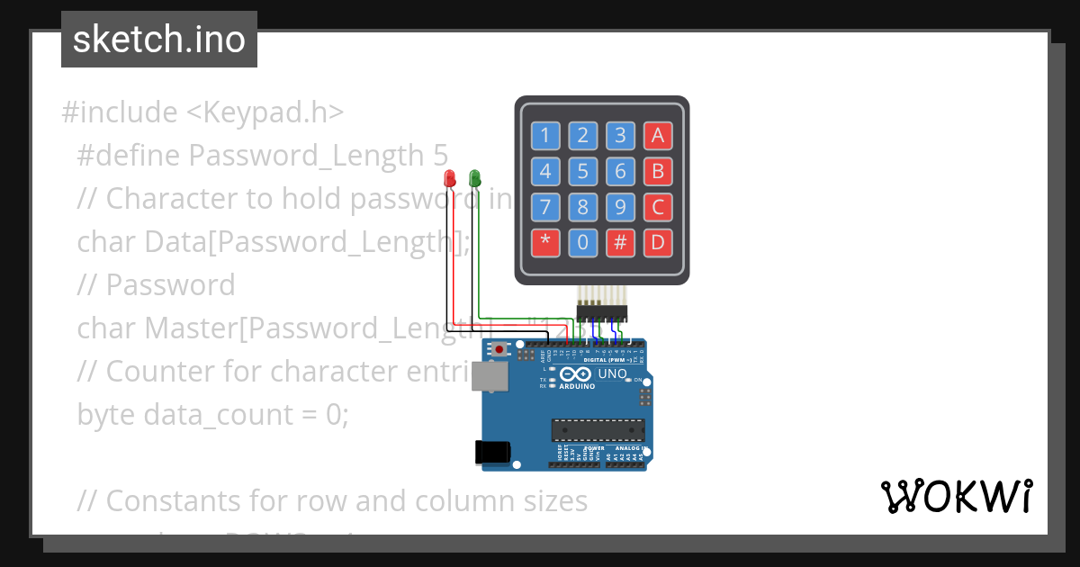 Keypad - Wokwi ESP32, STM32, Arduino Simulator