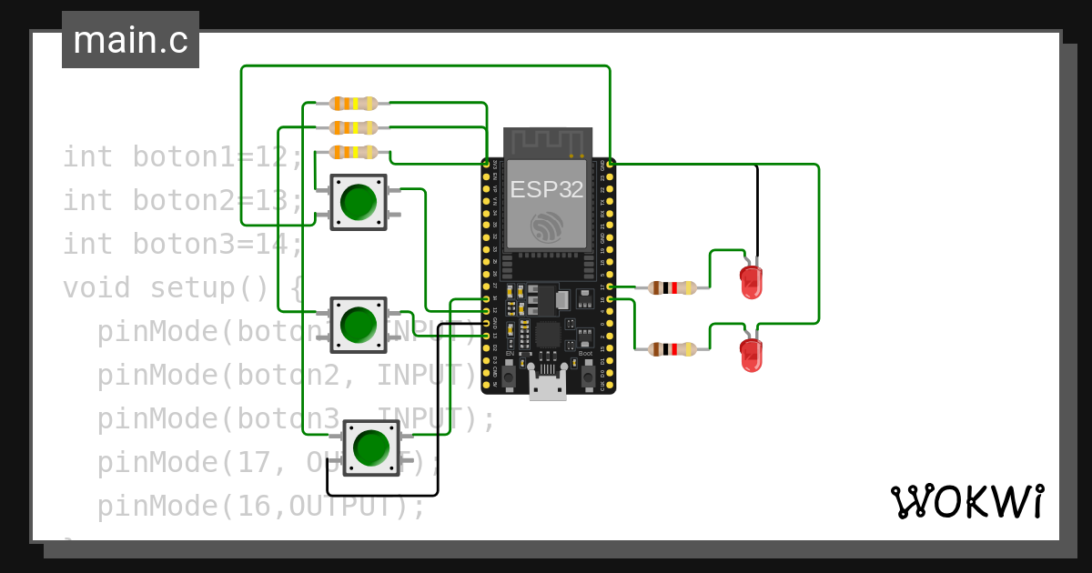 No Funciono Wokwi Esp32 Stm32 Arduino Simulator