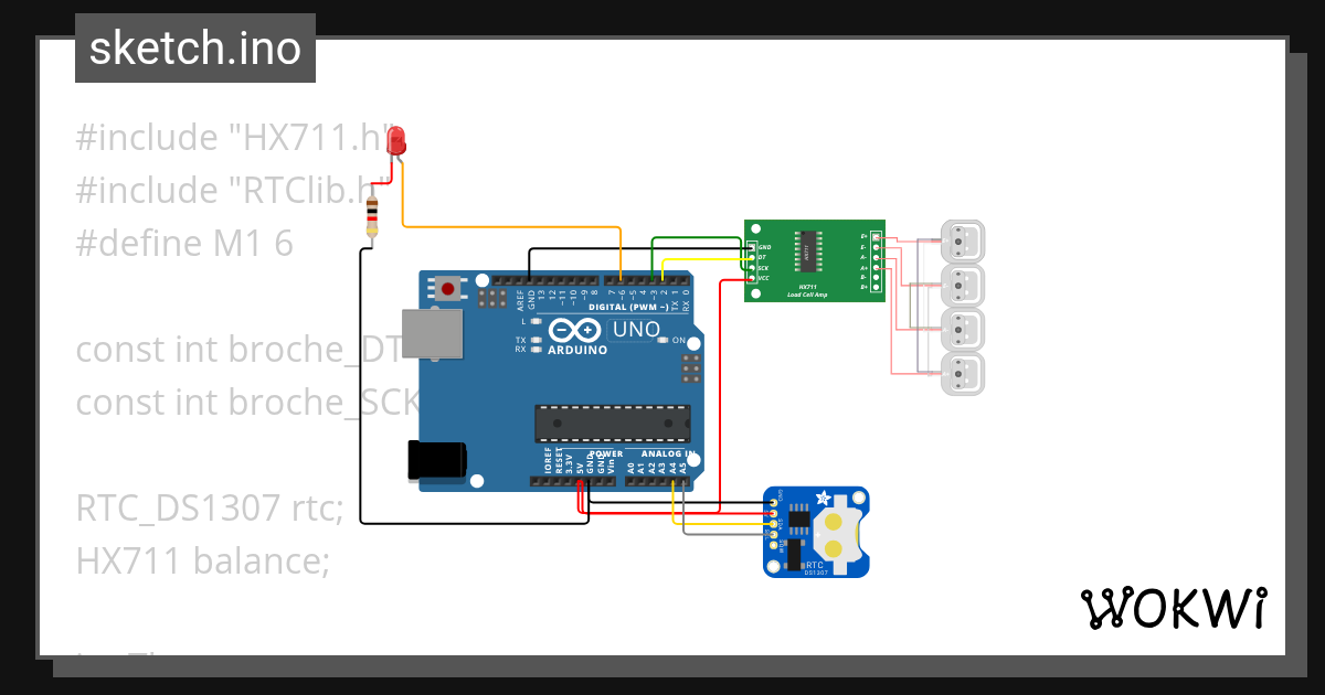 Balance/RTC moteur - Wokwi ESP32, STM32, Arduino Simulator