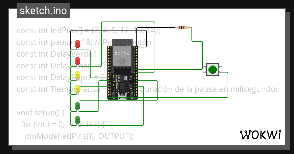 semaforo con boton Copy - Wokwi ESP32, STM32, Arduino Simulator