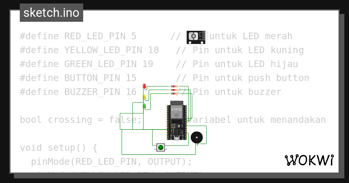 Stoplamp Wokwi Esp32 Stm32 Arduino Simulator