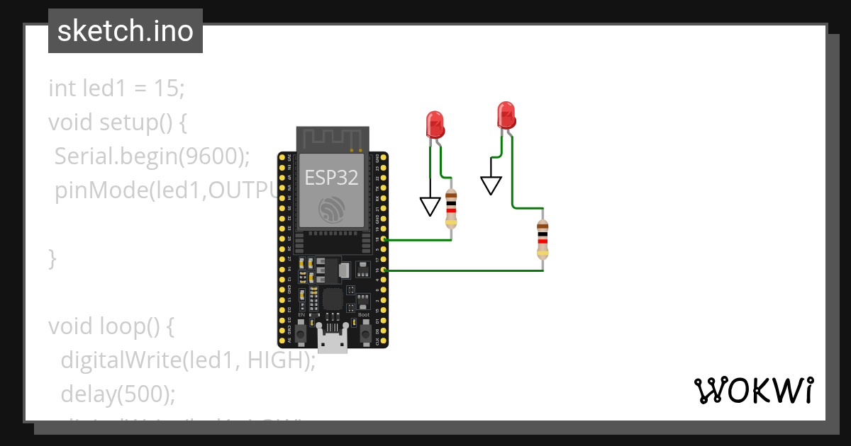 Practice Wokwi Esp32 Stm32 Arduino Simulator