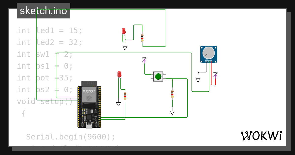 Practice2 Wokwi Esp32 Stm32 Arduino Simulator