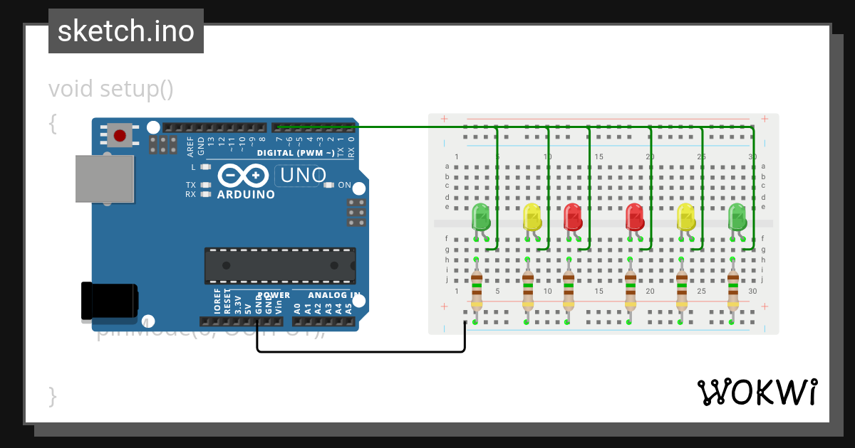 Tecnología Semaforo Wokwi Esp32 Stm32 Arduino Simulator 0952