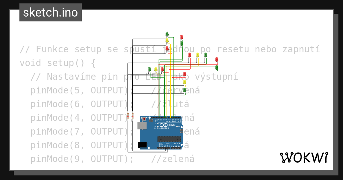 Semafor Wokwi Esp32 Stm32 Arduino Simulator 2341