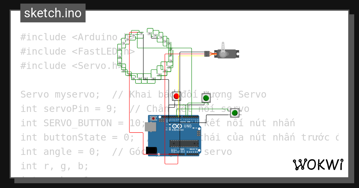 Led 5050 24led Vong Tron Servo Wokwi Esp32 Stm32 Arduino Simulator 0526