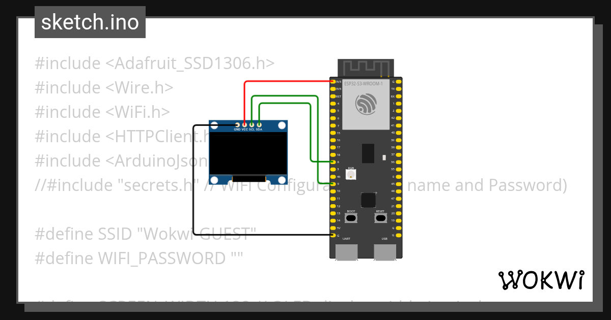 1306 - Wokwi ESP32, STM32, Arduino Simulator