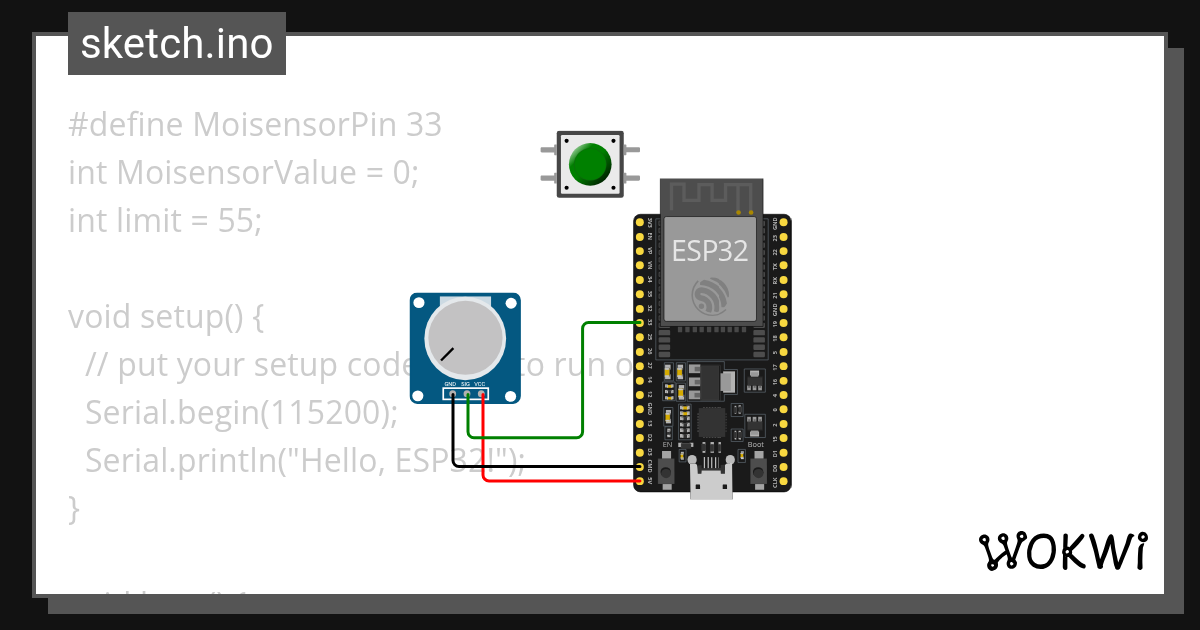 IRRIGATION SYSTEM - Wokwi ESP32, STM32, Arduino Simulator