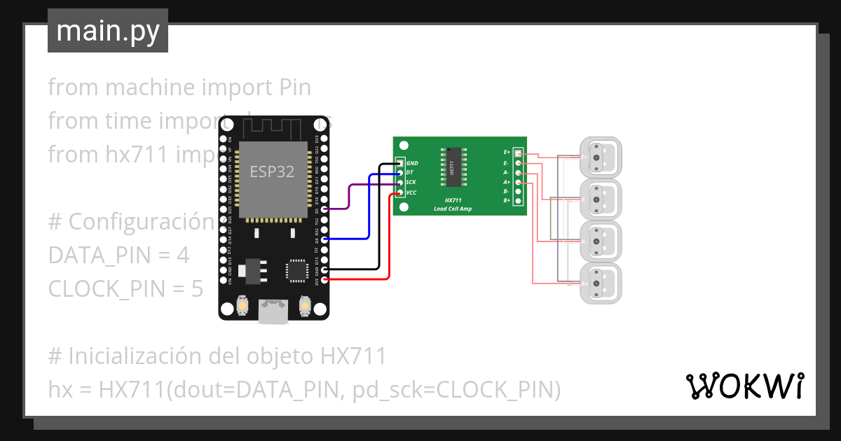 pesaje - Wokwi ESP32, STM32, Arduino Simulator