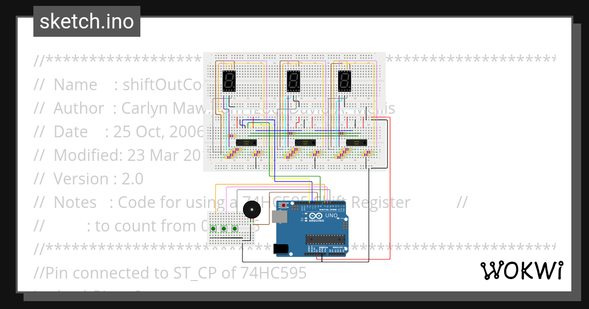 temporizador - Wokwi ESP32, STM32, Arduino Simulator
