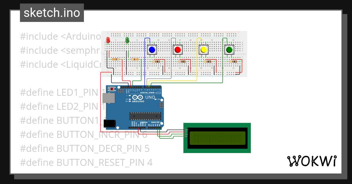 lab2.2 - Wokwi ESP32, STM32, Arduino Simulator