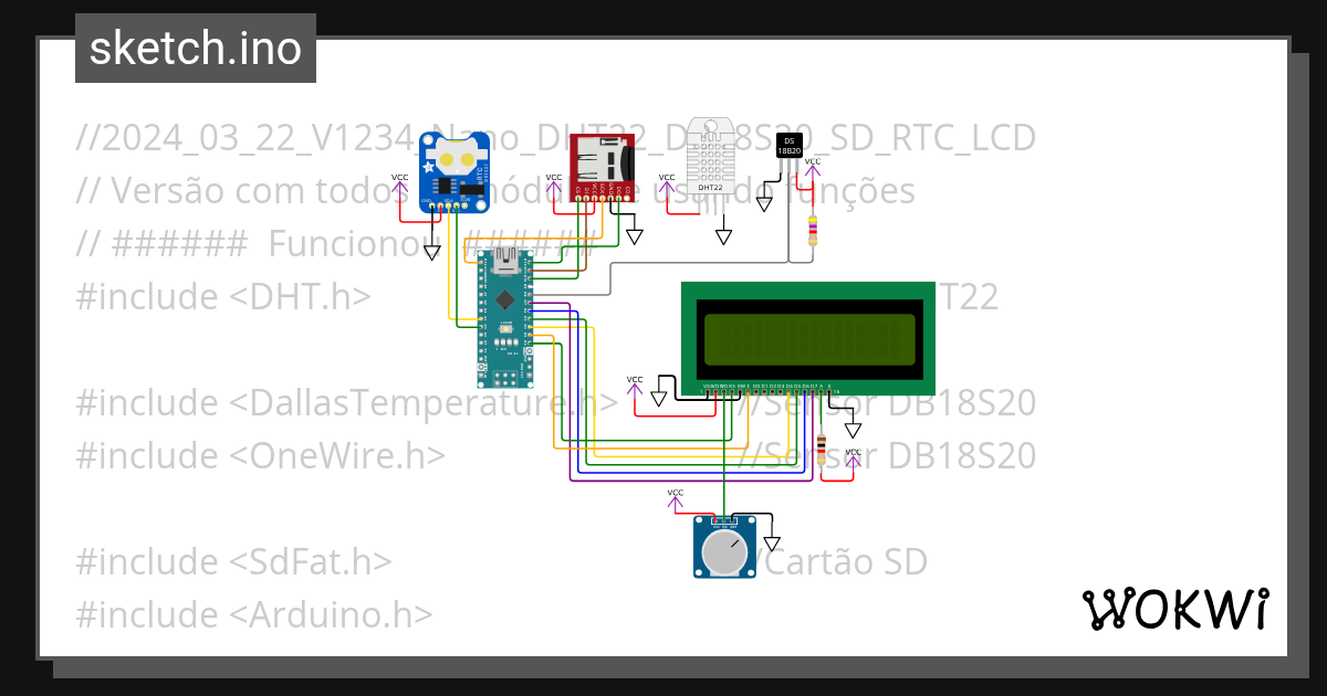 2024_03_22_V1234_Nano_DHT22_DB18S20_SD_RTC_LCD - Wokwi ESP32, STM32, Arduino Simulator