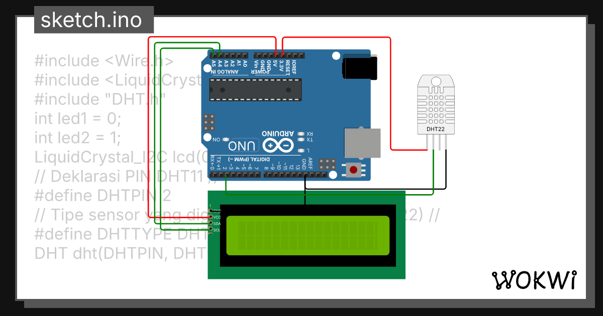 Sensor Suhu - Wokwi ESP32, STM32, Arduino Simulator