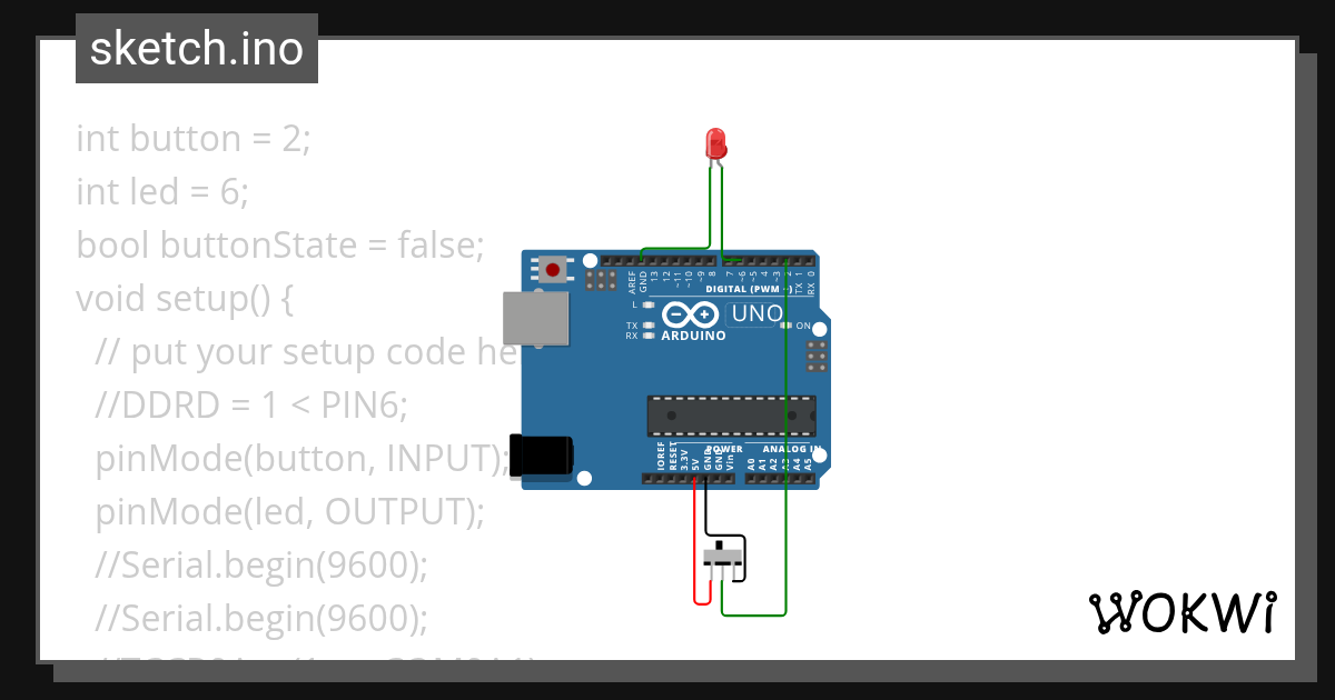 Switch Uno - Wokwi ESP32, STM32, Arduino Simulator