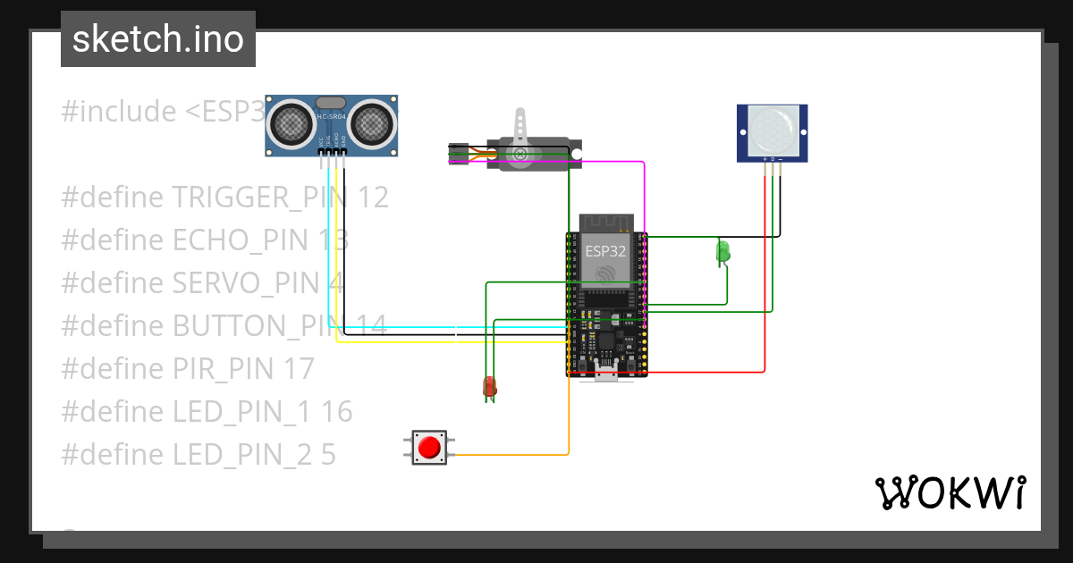Smart Home - Wokwi ESP32, STM32, Arduino Simulator