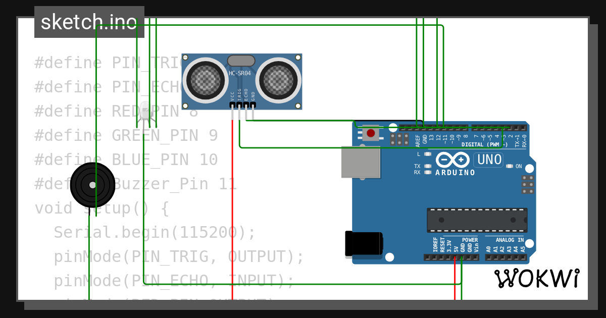 Interfacing Ultrasonic Sensor Module Hc Sr 04 With Arduino Uno Wokwi Esp32 Stm32 Arduino