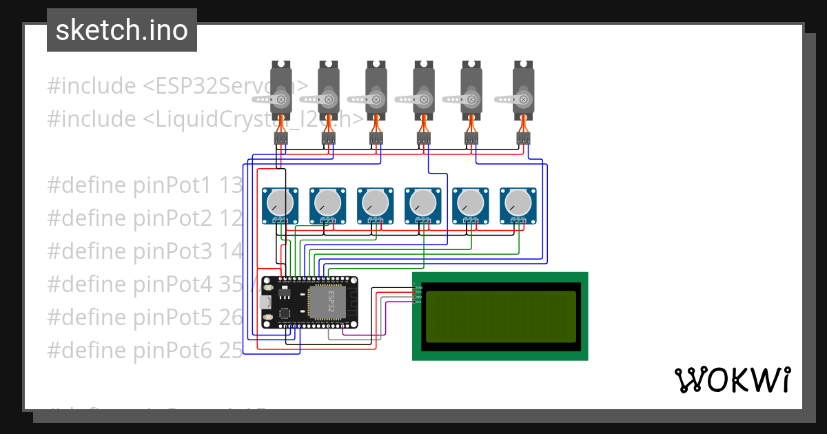 pot controller - Wokwi ESP32, STM32, Arduino Simulator