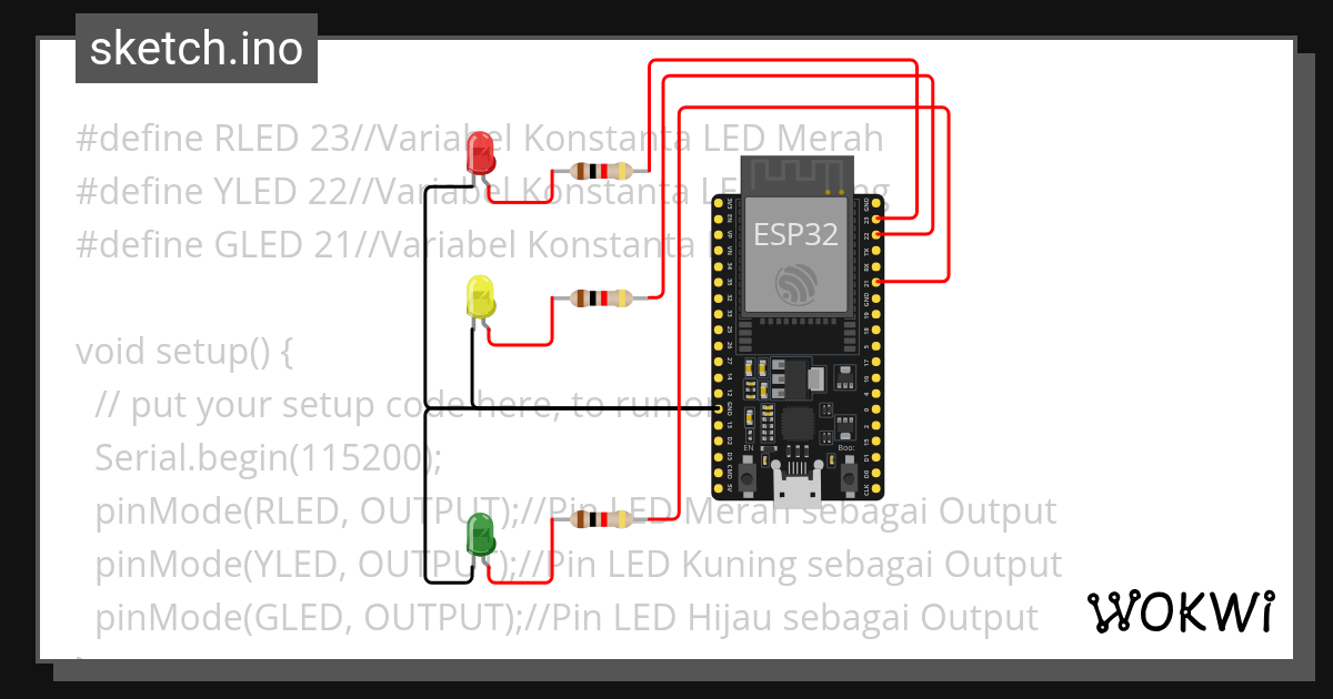 simulasi 2 - Wokwi ESP32, STM32, Arduino Simulator