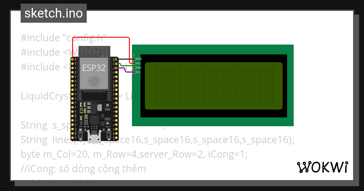 Esp Lcd Wokwi Esp32 Stm32 Arduino Simulator