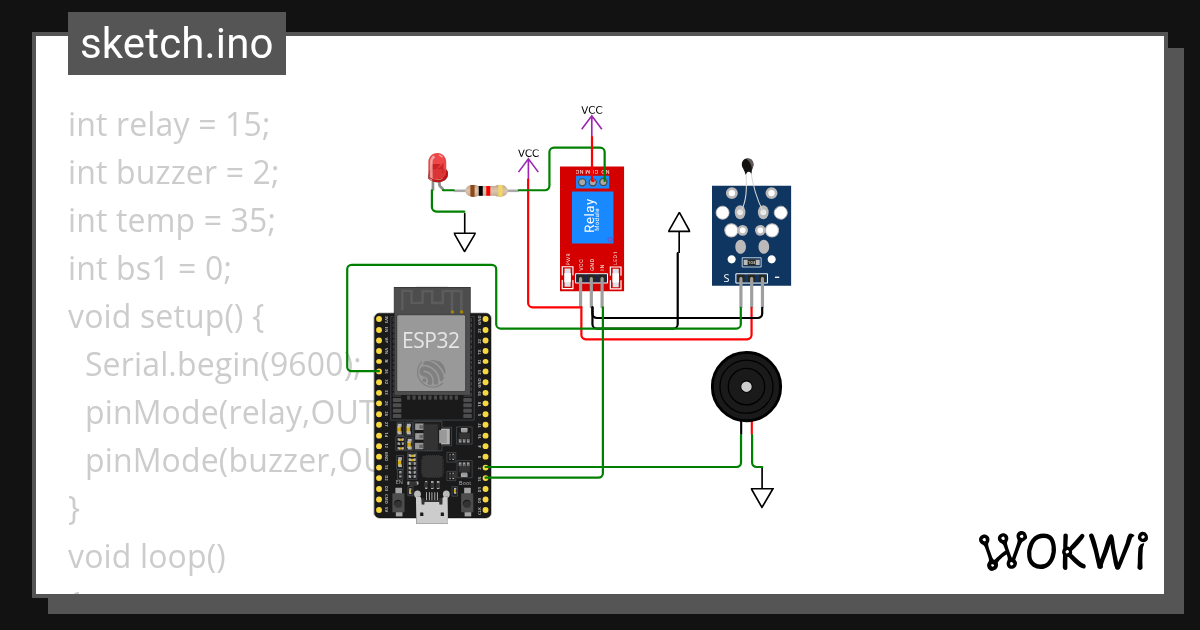 Temperature controller - Wokwi ESP32, STM32, Arduino Simulator