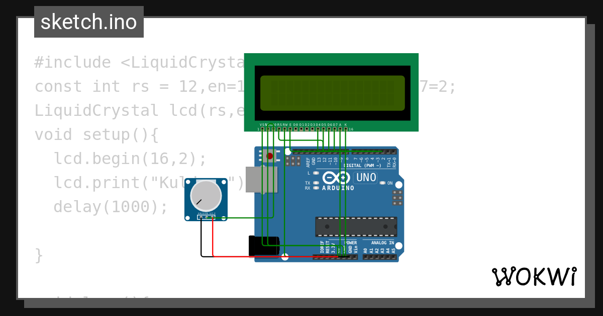 Lcd With Ardiuno Wokwi Esp32 Stm32 Arduino Simulator 2846