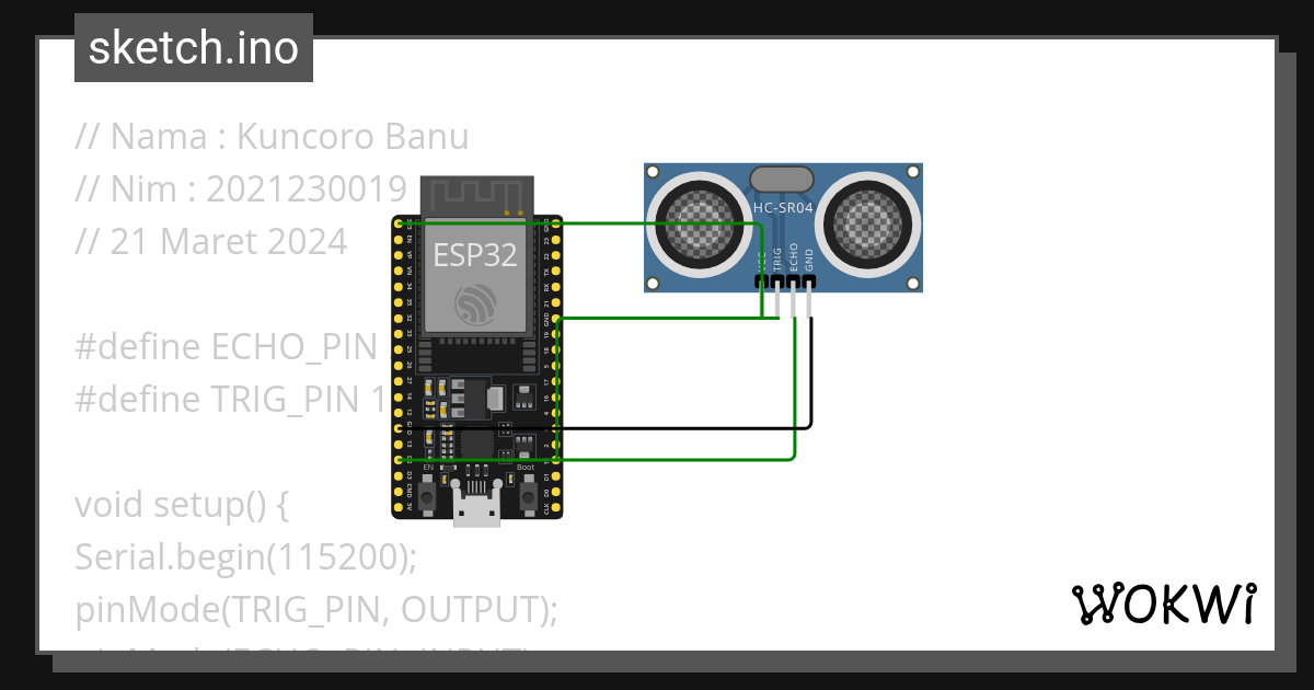 Praktikum 3.8 Kuncoro Banu 2021230019 - Wokwi ESP32, STM32, Arduino Simulator