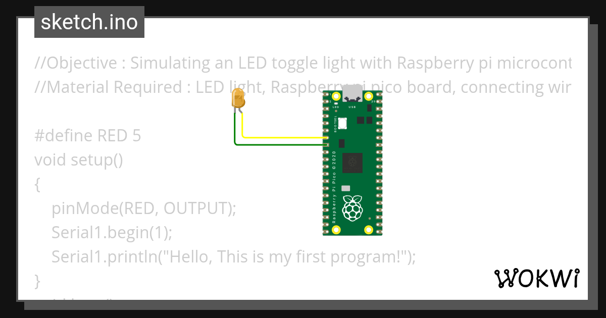 Experiment No. : 4 (A) C++ - Wokwi ESP32, STM32, Arduino Simulator