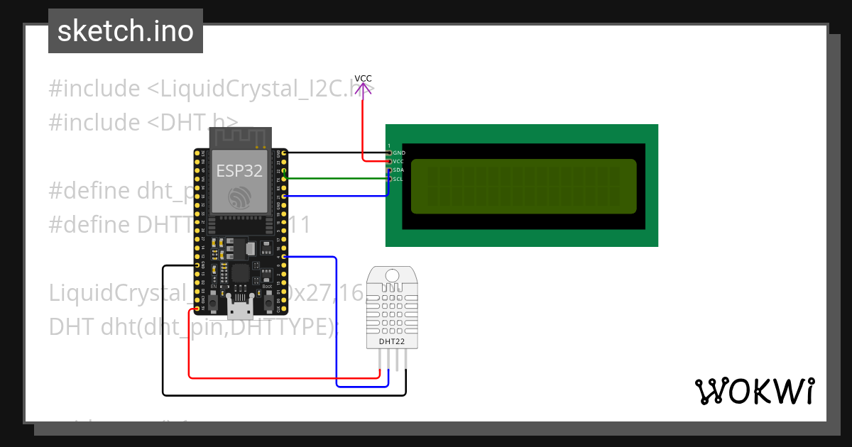 Esp Teplota Vlhkost Wokwi Esp32 Stm32 Arduino Simulator 