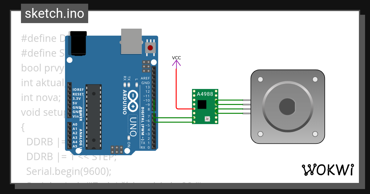 Motor-registre - Wokwi ESP32, STM32, Arduino Simulator